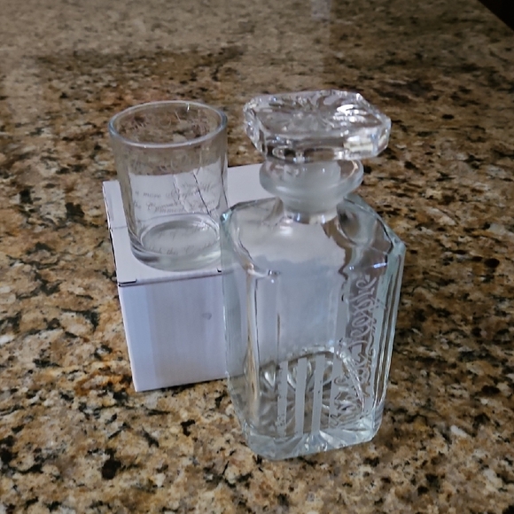 Dining | Elegant Clear Glass Decanter And Shot Glass Set | Poshmark